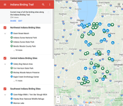 The Indiana Birding Trail hosts over 400 birds across the state.